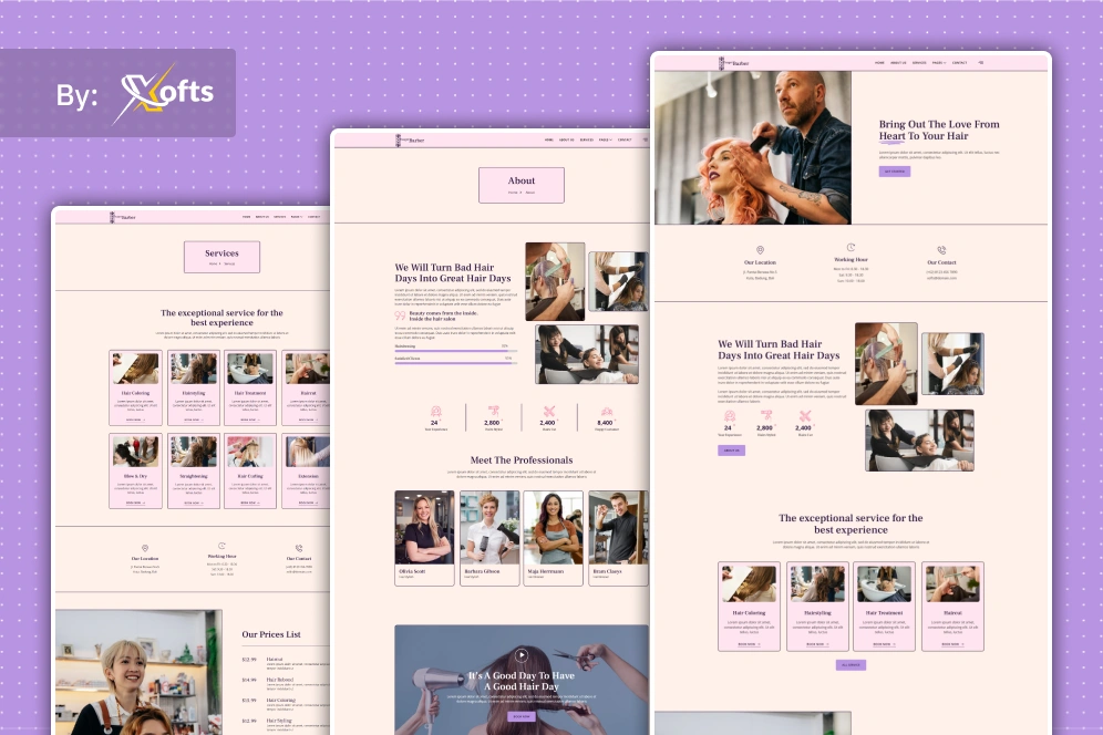 Fauget Barber – Modern Hair Salon Website Design