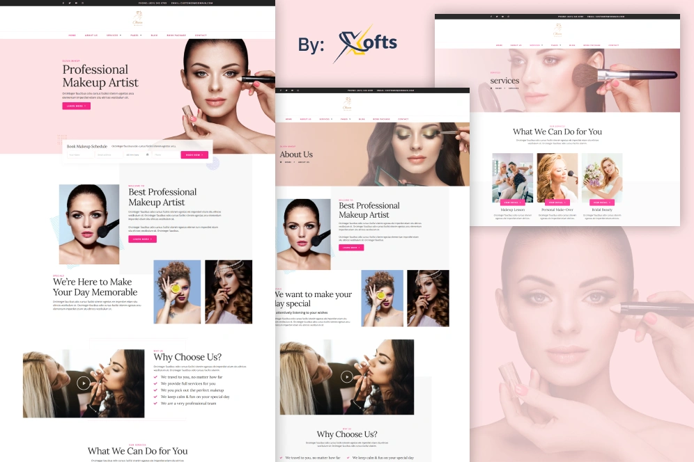 Olivia Makeup – Stylish Website for Beauty Professionals